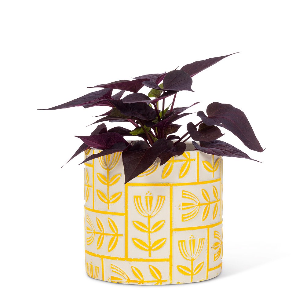 Planter - Yellow Flowers | Cinquième Saison